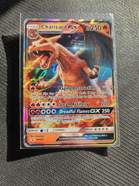 CHARIZARD GX - SM195 Sun & Moon Black Star Promo - Holographic Pokemon ...