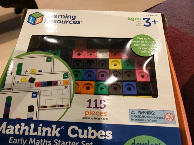 LEARNING RESOURCES MATHLINK cubes Activity Set. All complete. £11.64 ...