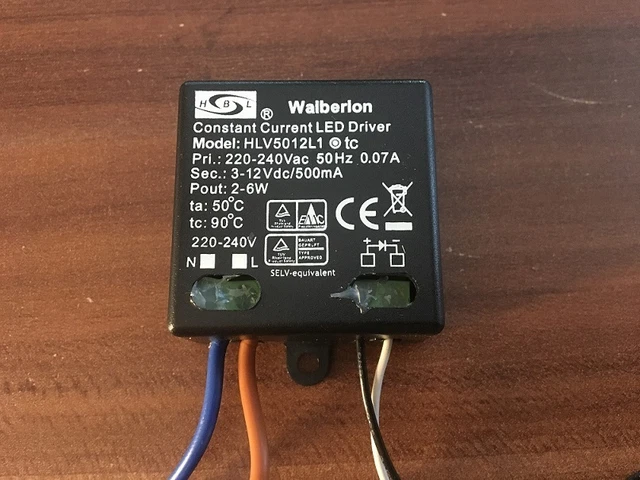 WAIBERLON LED DRIVER LED TRAFO 3-12Vdc /500mA Ersatztrafo EUR 19,00 ...