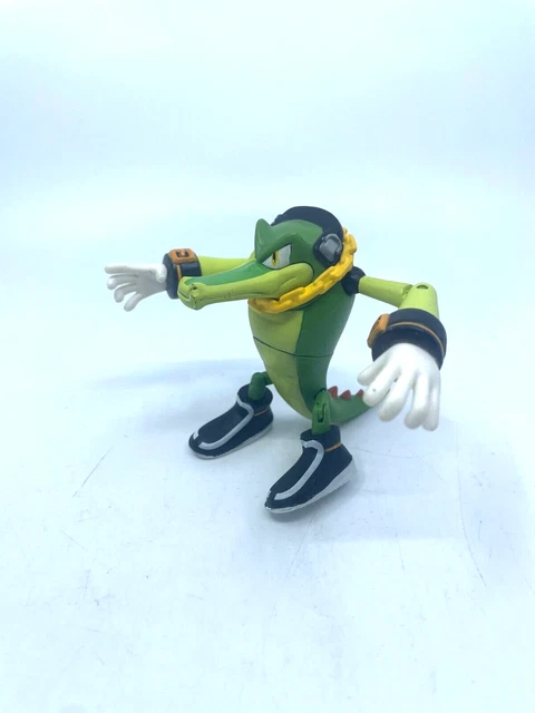 JAZWARES SONIC THE Hedgehog Vector The Crocodile 3" Action Figure RARE ...