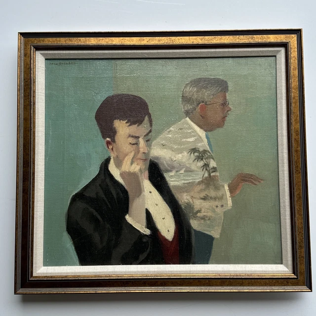 JACK RICHARD PAINTING Portrait Listed Famous Ohio Artist Mid Century ...