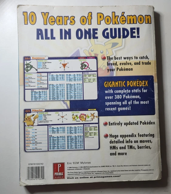 POKÉMON 10TH ANNIVERSARY Collector's Edition Complete Pokedex Soft ...