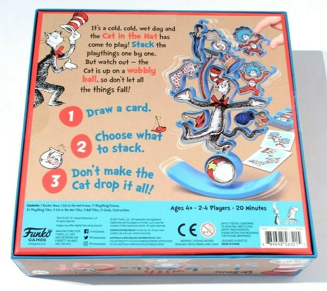 DR. SEUSS STACK with the Cat Board Game - Cat in the Hat - Funko Games ...