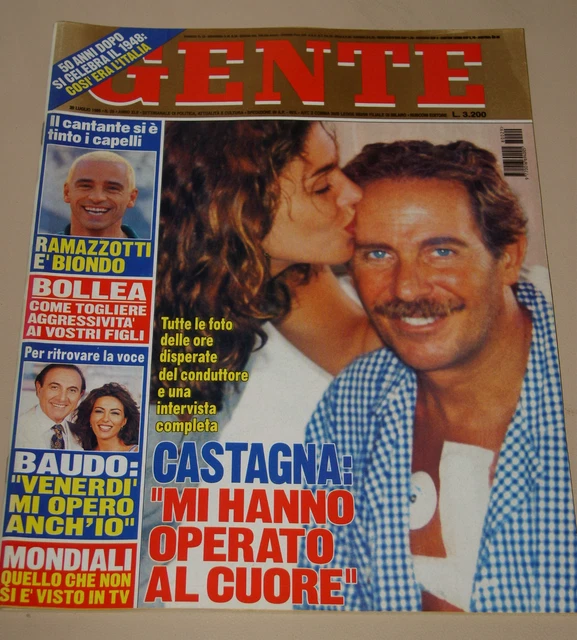 GENTE=1998/29=ALBERTO CASTAGNA=MATT DEMON=GIGI Di Biagio Rigore Italia ...
