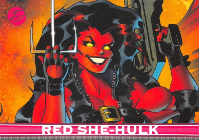 RED SHE-HULK / Marvel Dangerous Divas Series 1 (2011) BASE Trading Card ...