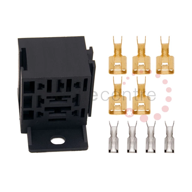 MINI 5 PIN Relay interlocking bulkhead socket with mounting bracket ...