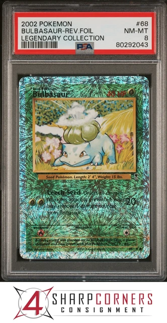 2002 POKEMON LEGENDARY Collection #68 Bulbasaur-Reverse Foil Psa 8 EUR ...