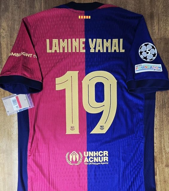2025 NIKE AUTHENTIC Fc Barcelona #19 Lamine Yamal Match Jersey Dri-Fit ...