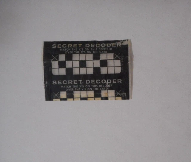 1966 BATMAN RIDDLER Secret Decoder For Card Set Topps $22.00 - PicClick