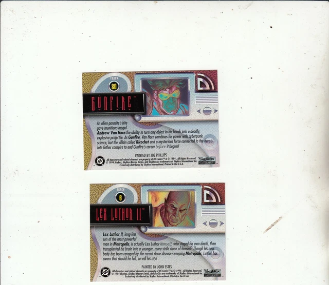 RARE-DC COMICS Edition-1994 Skybox Master Series-[No 6-80]-Lot 795-2 ...