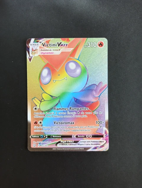 CARTE POKÉMON VICTINI V Max Secrète 165/163 - Styles de Combat - FR ...