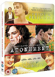 ATONEMENT PRIDE PREJUDICE Sense Sensibility DVD Disc Only Box Set R2 £2 ...