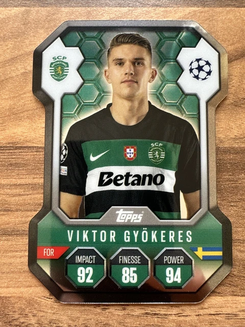 MATCH ATTAX 2025 24/25 Chrome Shield Viktor Gyokeres SH8 Sporting £5.00 - PicClick UK