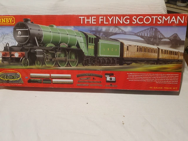 HORNBY THE FLYING Scotsman Electric Train Set R1167 Boxed £139.99 - PicClick UK