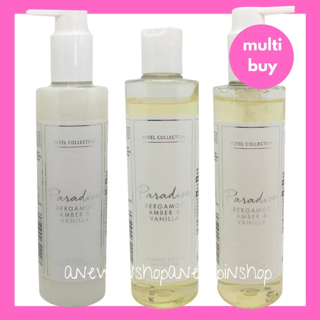 HOTEL COLLECTION PARADISE Bergamot Amber Vanilla Bath Hand Wash & Cream ...