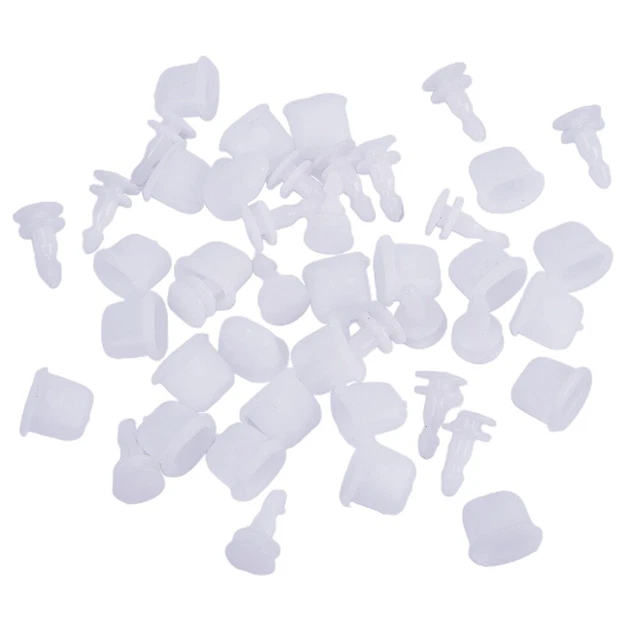 WHEEL FENDER FLARE Clip Male Fastener Easy Installation White 20pcs ABS ...
