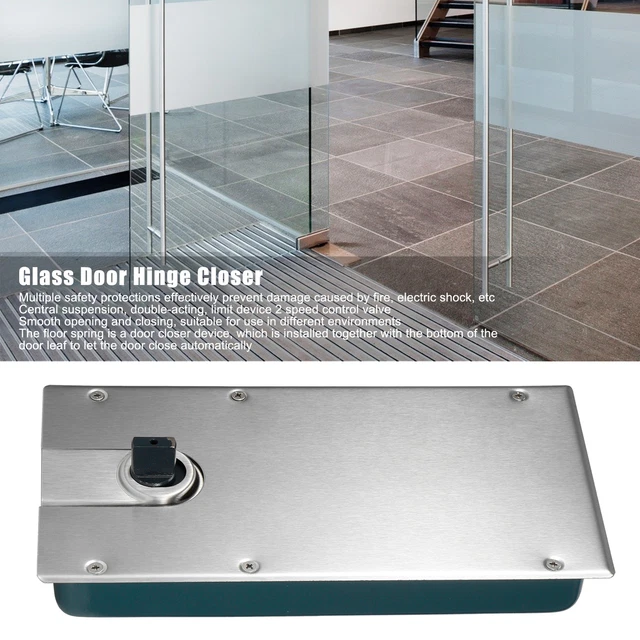 FLOOR SPRING GLASS Door Hinge Closer Practical For Glass Doors Public ...