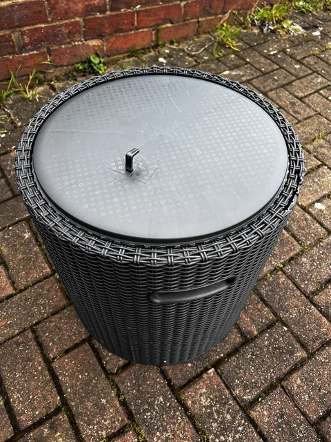 Patio Bar With Hidden Cooler VINGLI Outdoor Cooler Table - Height ...