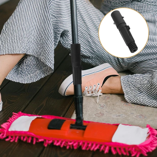 2 PCS MOP Rod Plastic Tip Broom Handle Connector Threaded End Pole £7. ...