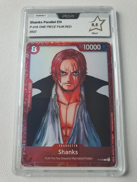 CARTE ONE PIECE PCA 9,5 Shanks Parallel EN P016 Ultra Rare PCA 9,5 EUR 1,00 - PicClick FR