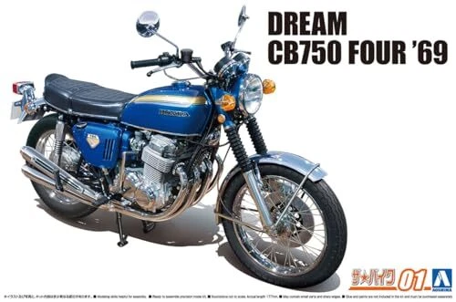 AOSHIMA 1/12 THE BIKE SERIES No.1 HONDA CB750 DREAM CB750 FOUR 1969 KO Model kit EUR 85,75 ...