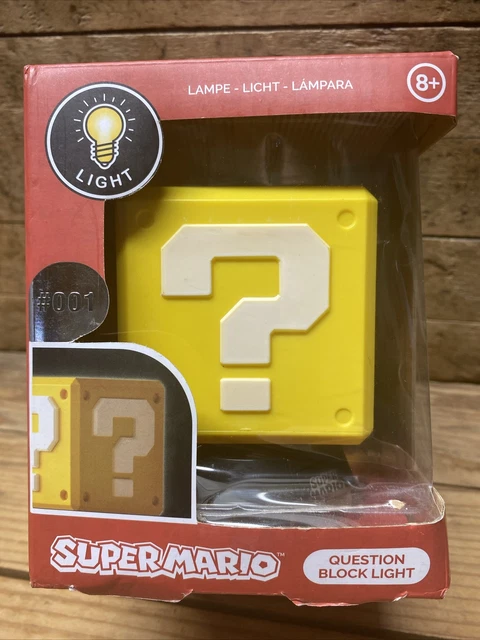 SUPER MARIO BROS QUESTION MARK BLOCK LIGHT YELLOW #001 Paladone 2018 ...