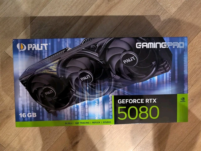 PALIT NVIDIA GEFORCE RTX 5080 GamingPro 16GB GDDR7 Graphics Card £1,281 ...