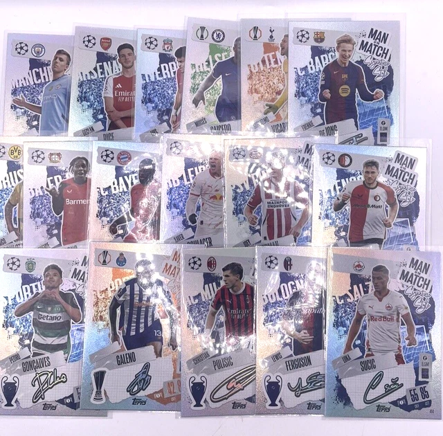 MAN OF THE Match Signature Style Topps Match Attax 24/25 65% MULTI BUY ...