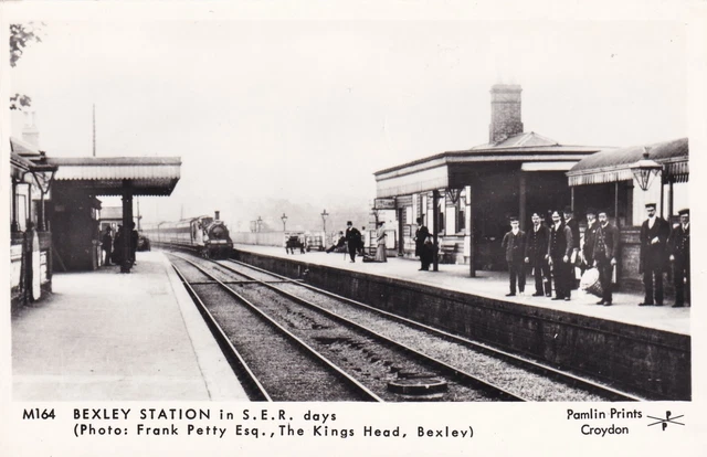 BEXLEY STATION Kent 1890s Pamlin Prints repro photo postcard M164 £3.00 ...