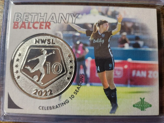 2022 NWSL PARKSIDE Paramount Bethany Balcer 10th Season Coin #CR8 OL ...