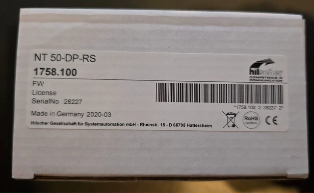 HILSCHER NT 50-DP-RS *neu* Profibus Modbus Gateway EUR 99,00 - PicClick DE