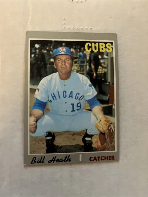 CARTE DE BASEBALL 1970 Bill Heath Chicago Cubs Topps #541 EUR 2,16 ...