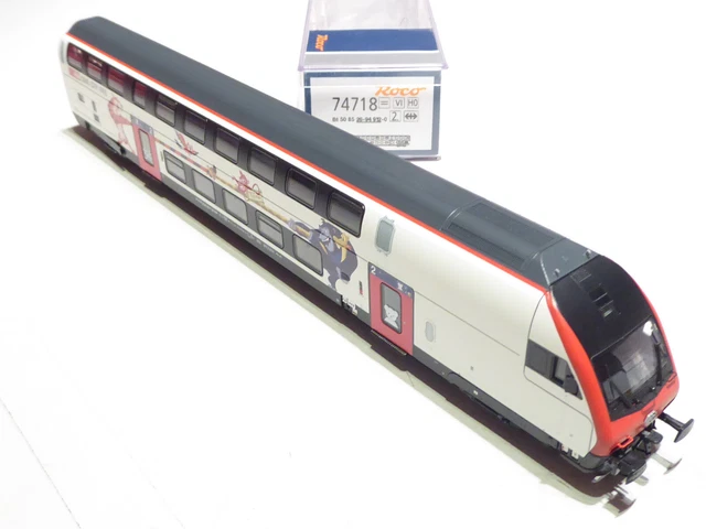 ROCO HO 74718 SBB 4achsiger Doppelstock Steuerwagen weiß OVP gebraucht G53 EUR 113,00 - PicClick DE