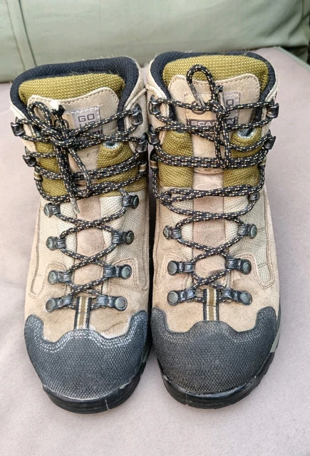 SCARPA GO UP Gray Suede Gore-Tex Medium Duty Hiking Boots UK 4 EU 37 £ ...