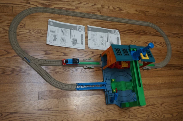 THOMAS & FRIENDS Train Rail Sodor Steamworks Spin & Fix Set Trackmaster ...