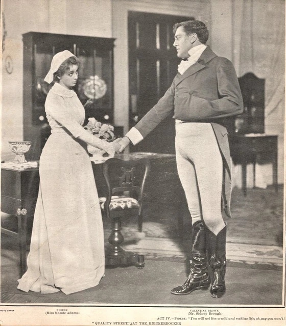 *PETER PAN: ACTRESS Maude Adams Rare 1911 Chantecler Broadside Style ...