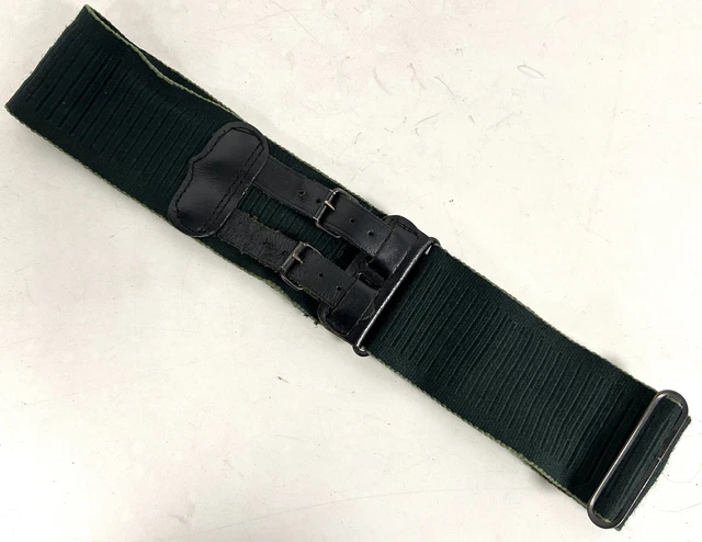 BRITISH MILITARY ISSUE Rifles Regiment Green Fabric Dress Stable Belt £ ...