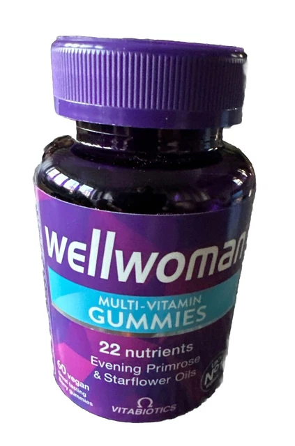 VITABIOTICS WELLWOMAN 60 Multivitamin Gummies 22 Nutrients Vitabiotic ...