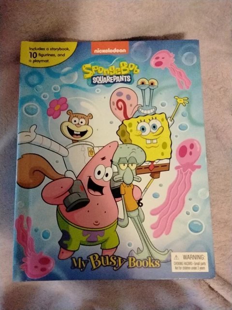 SPONGEBOB SQUAREPANTS MY Busy Book - Storybook, Figures & Playmat (S897 ...