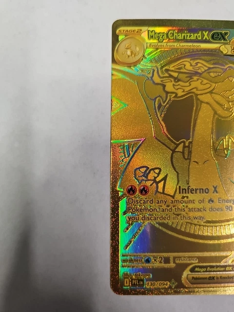 POKEMON TCG - Mega Charizard X ex - 130/094 - ME02: Phantasmal Flames ...