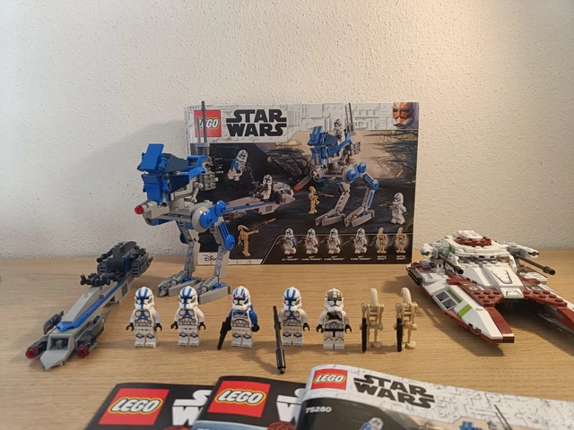 2X LEGO STAR Wars Sets: 501st Legion Clone Troopers (75280) + Tank ...