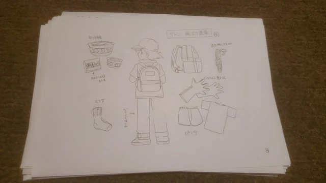 POKEMON SETTEI SET #8 Model Sheet Sheets Anime OLM RARE Reference ...