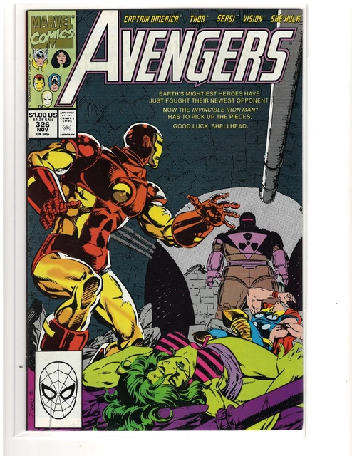 AVENGERS #327 THOR She-Hulk Captain America Vision Iron Man 1st Rage 9 ...