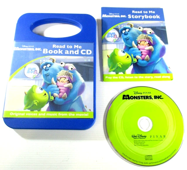 DISNEY PIXAR MONSTERS Inc Read to Me Book and CD Tested 2013 Disney ...