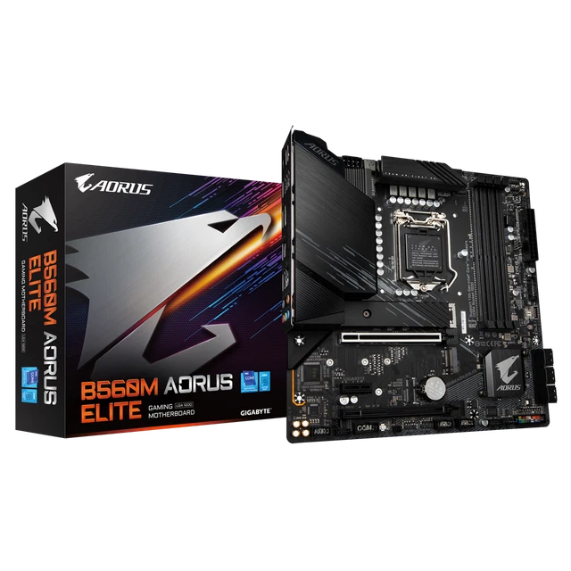 GIGABYTE B560M AORUS ELITE Motherboard CPU SOCKET LGA1200 Intel DDR4 ...