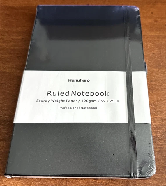 HUHUHERO RULED PROFESSIONAL Notebook 5x8.25 Sturdy Weight Paper 120gsm ...
