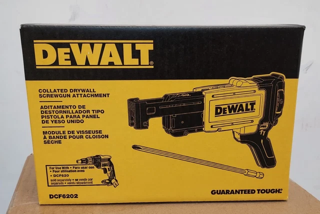 DEWALT DCF6202 COLLATED Drywall ScrewGun Attachment WITH BIT (TOOL NOT ...