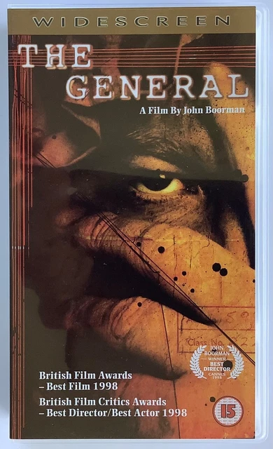 THE GENERAL (VHS, 1998, PAL, B&W) (IRISH DRAMA-Brendan Gleeson) NEW ...