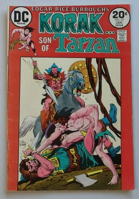 KORAK SON OF Tarzan #55 Issue 1974 DC Comic Book E. Rice Burroughs 6164 ...