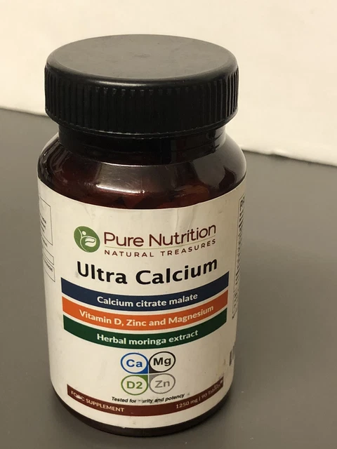 PURE NUTRITION ULTRA Calcium Citrate 1000mg Highly Absorbable ...